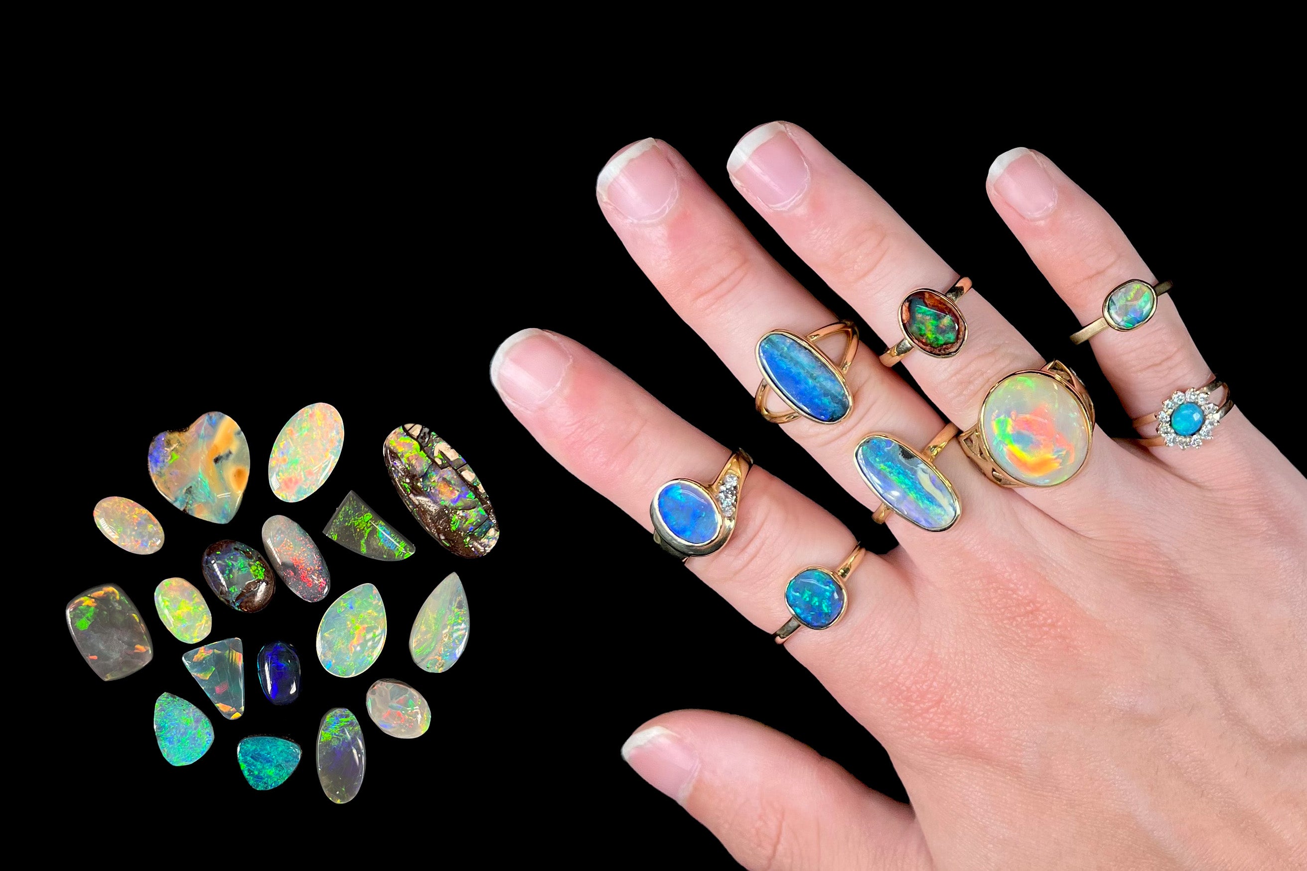 Shop Natural Loose Opal Stones Online | Burton's – Burton's Gems and Opals