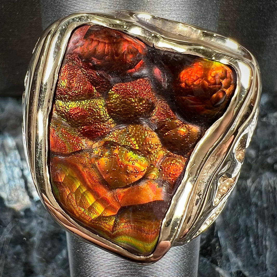 Shop Gem Grade Fire Agate Jewelry - Rings & Pendants | Burton's ...