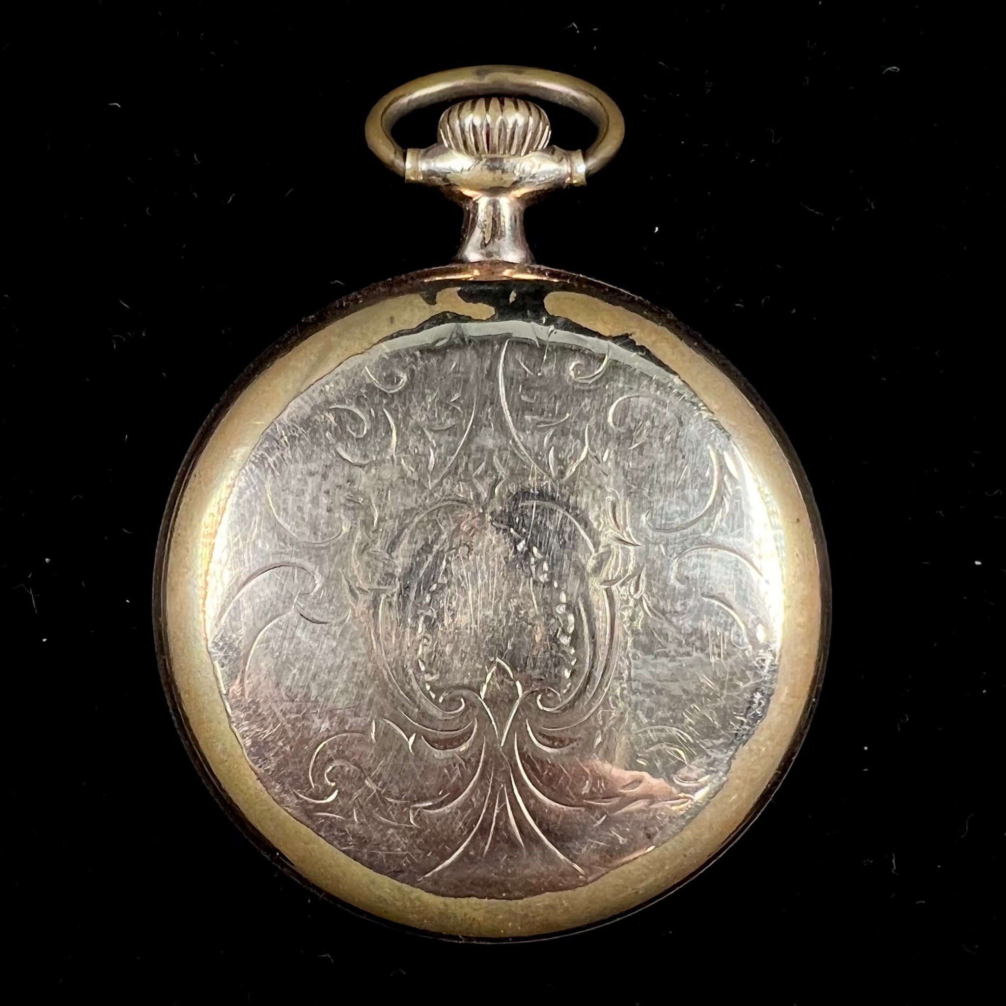 Antique Illinois A. Lincoln Railroad Grade Pocket Watch | Burton's ...