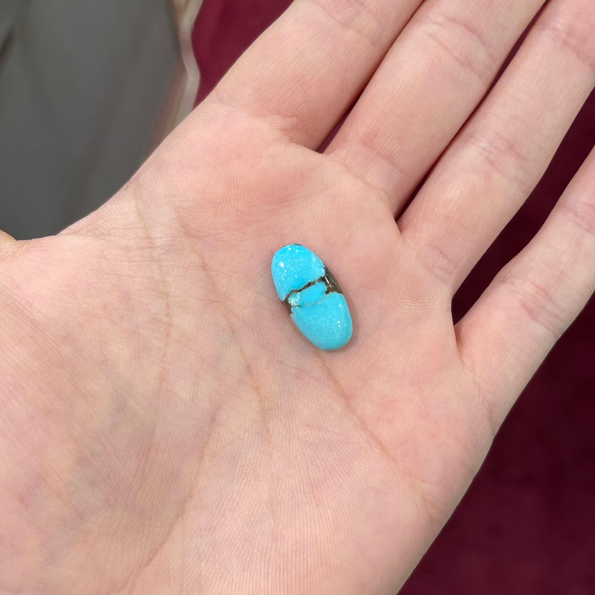 Loose 6ct Pinto Valley Turquoise Stone | Burton's – Burton's Gems and Opals